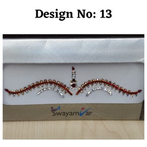 Long Bindis Indian Bridal Bindi Decorative Bindis Temporary - Etsy