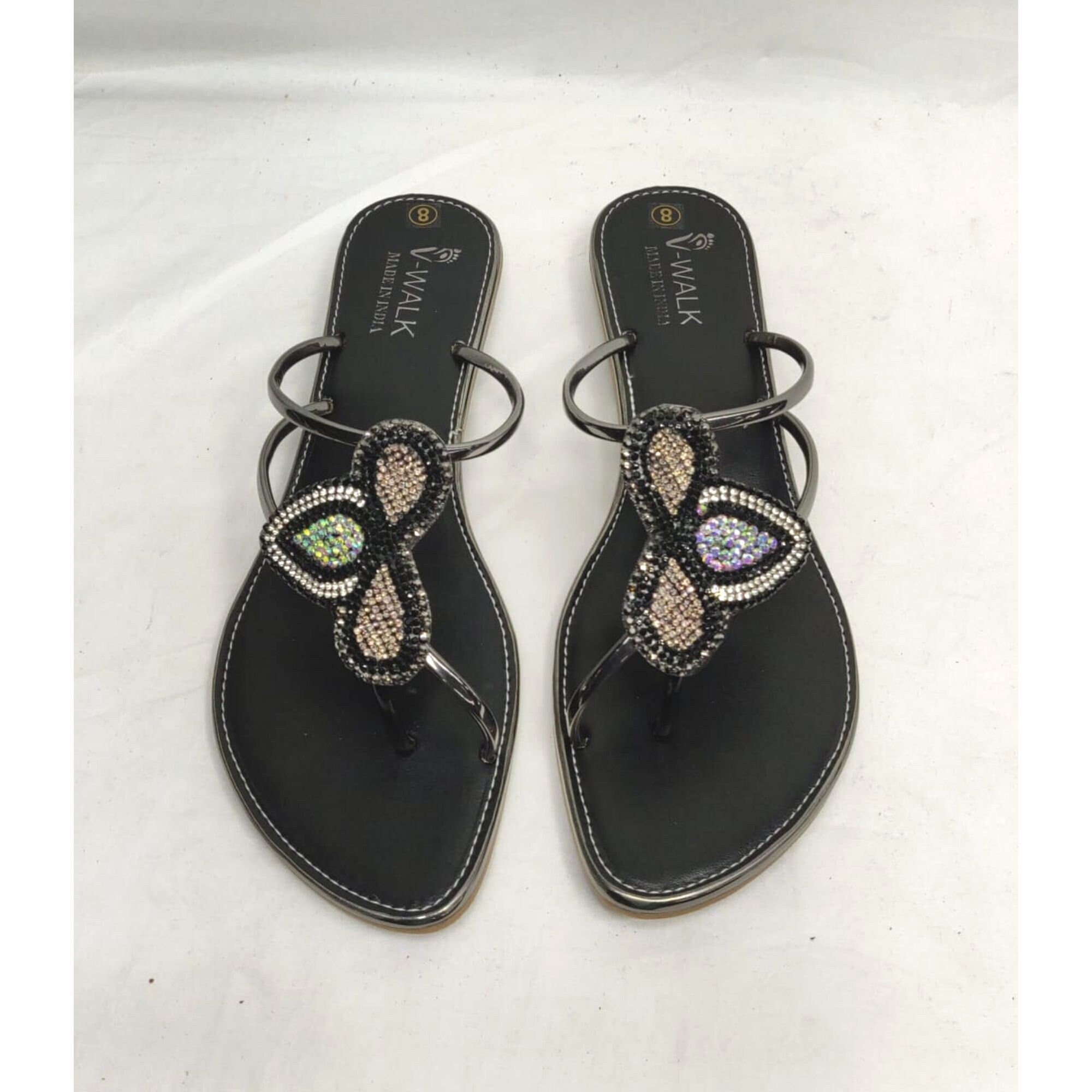 Diamond Flat Wedding Sandals