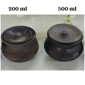 Clay Pot for Cooking Unglazed Clay Handi Small Clay Pot With Lid ...