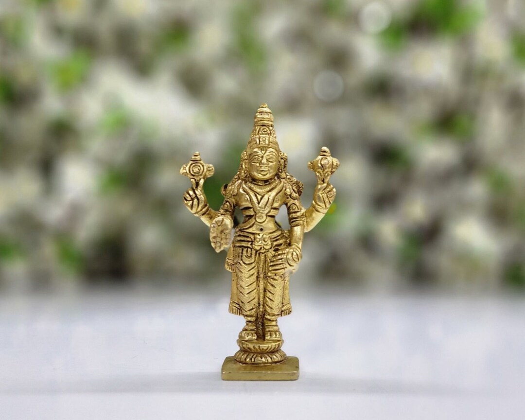 Lord Vishnu Statue in Brass Vishnu Sculpture Narayana Statue Vishnu ...