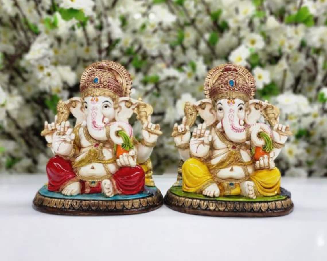 Lord Ganesha Statue Vinayaka Idol Ganesha Figurine Indian God - Etsy