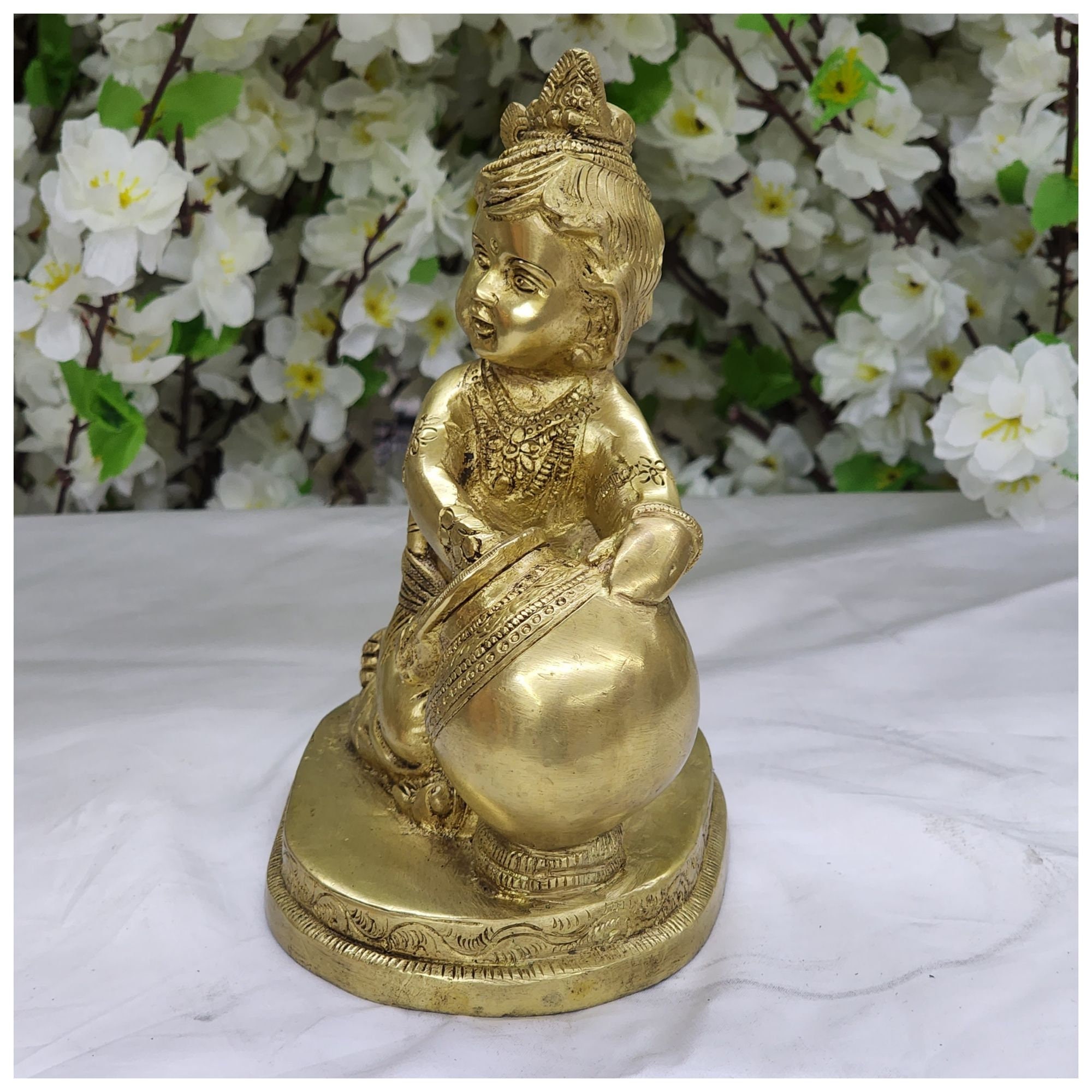 Baby Krishna Statue God of Love Krishna Brass Statue Lord - Etsy