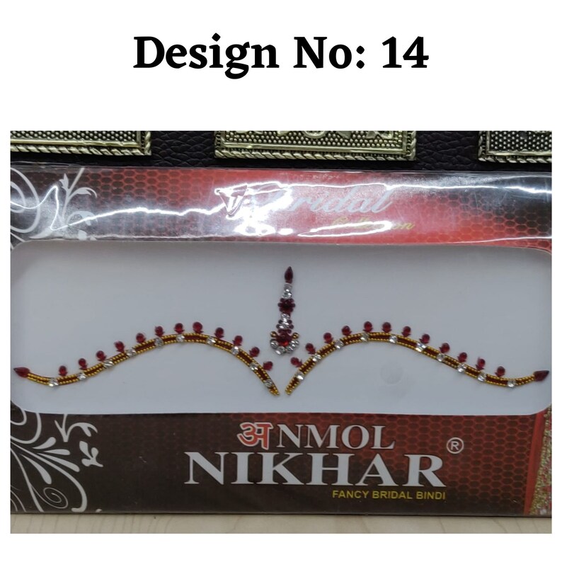 Long Bindis Indian Bridal Bindi Decorative Bindis Temporary - Etsy