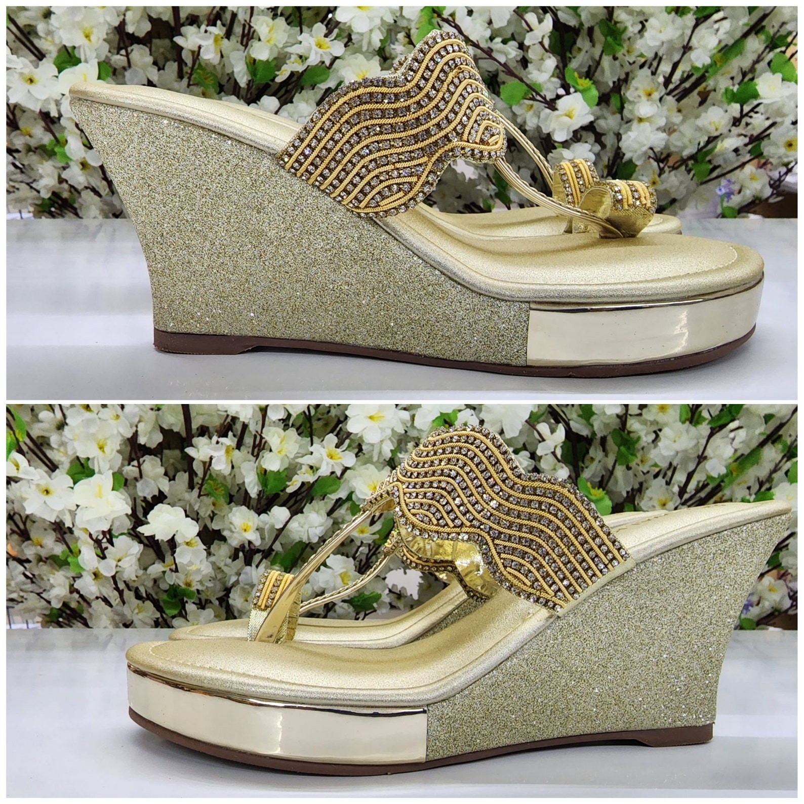 Wedding Sandals for Bride Bridal Wedding Wedge Handmade - Etsy