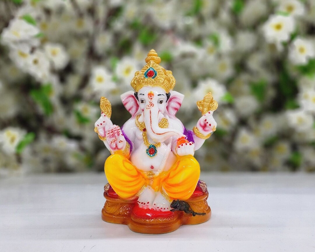 Ganesh Statue Lord Ganesha Idol Hindu God of Good Luck, Wealth, Success ...