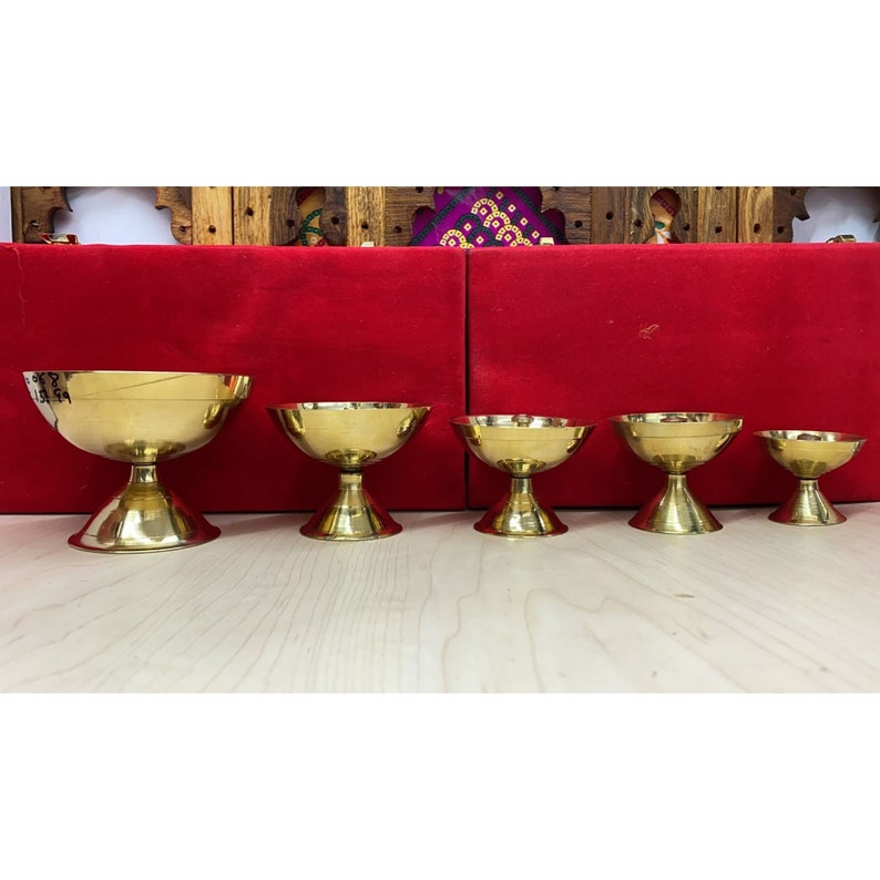 Traditional Brass Diya for Pooja Indian Dia Handcrafted Diya - Etsy