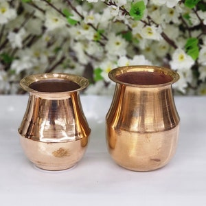 Copper Kalash for Pooja Copper Parsi Lota Indian Fesitval Puja Utensils ...