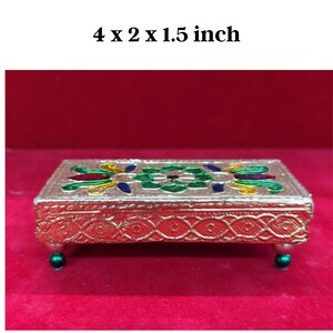 Indian Traditional Bajot Pooja Chowki for Pooja God Sitting Stool ...