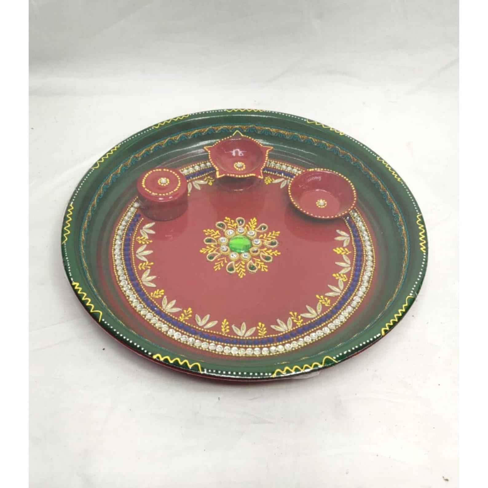 Handmade Pooja Thali Worship Tray Diwali Special Pooja Thali - Etsy