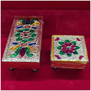 Indian Traditional Bajot Pooja Chowki for Pooja God Sitting Stool ...