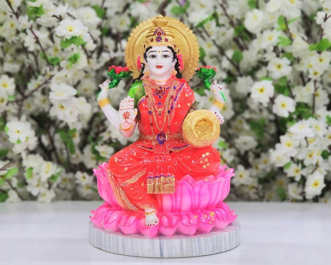 Lakshmi Ma Statue Goddess Laxmi Idol Hindu Goddess Statue Large Lakshmi ...