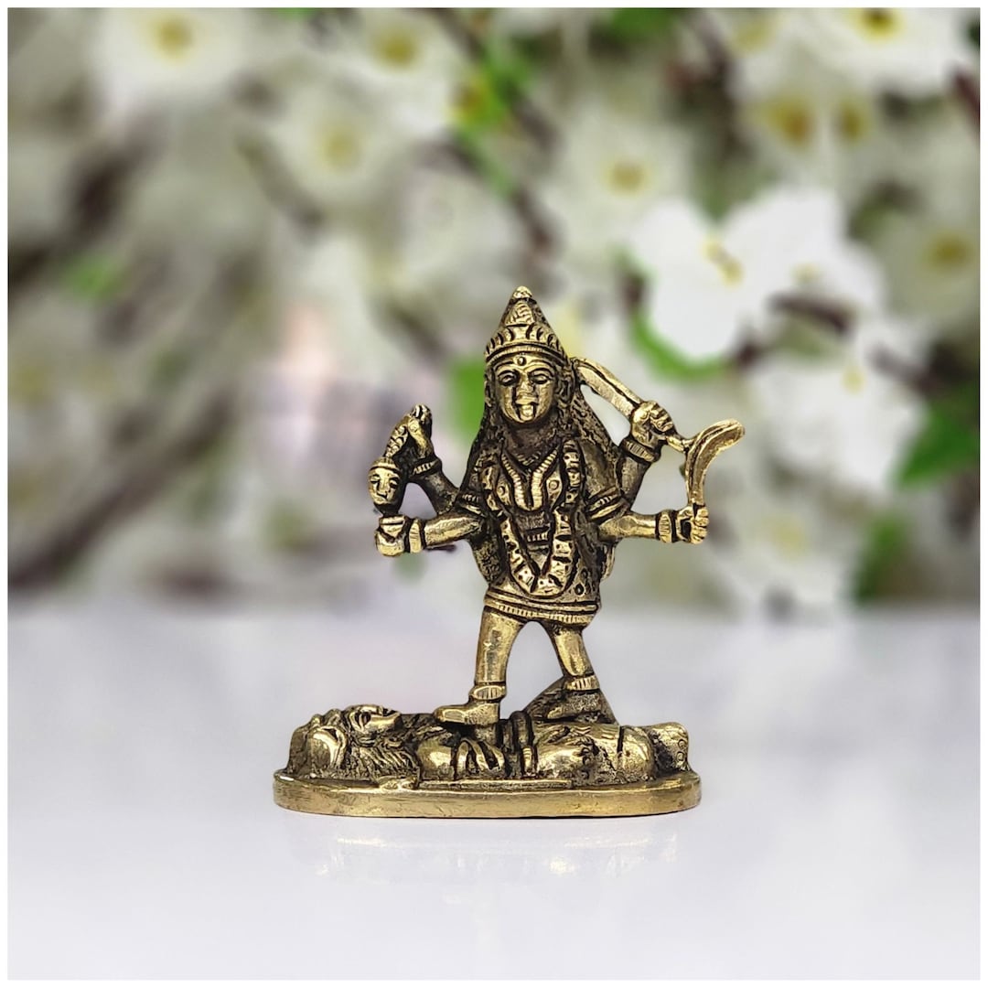 Kali Ma Statue Brass Goddess Kali Idol Hindu Devi Goddess of Time ...