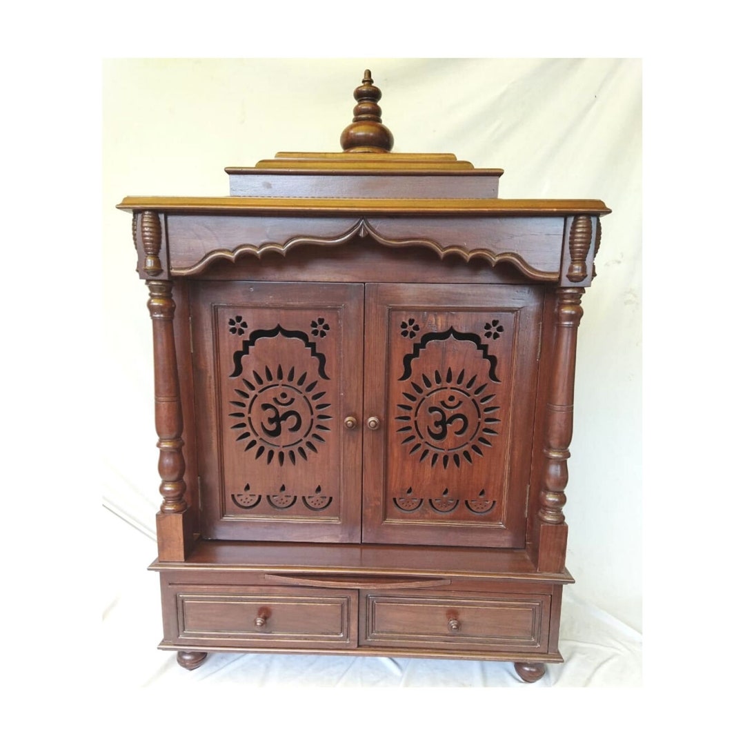 Temple for Home Wooden Temple Pooja Mandir for Home With Door - Etsy