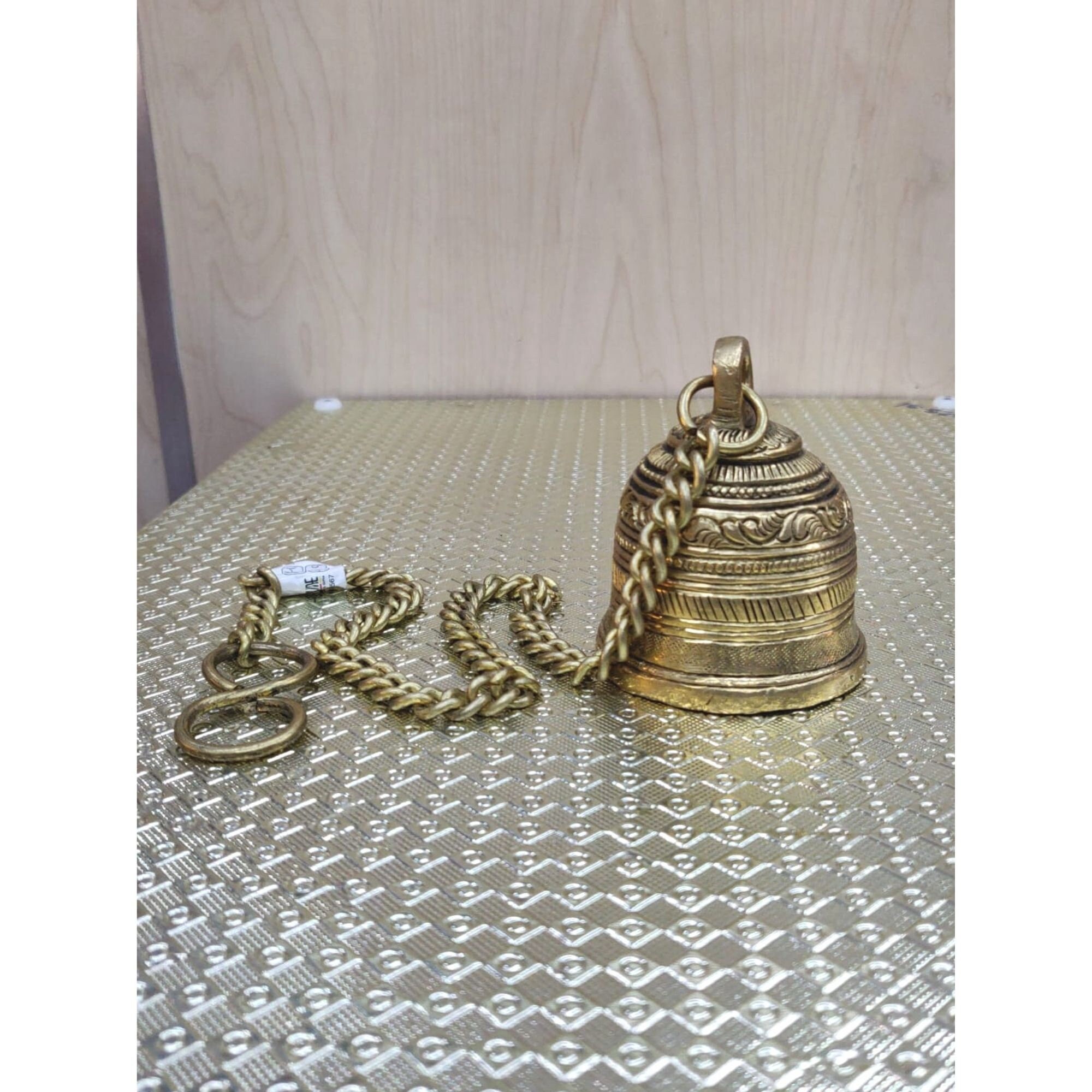 Bells Home & Living Brass Hanging Bell For Temple Mandir Indian ...