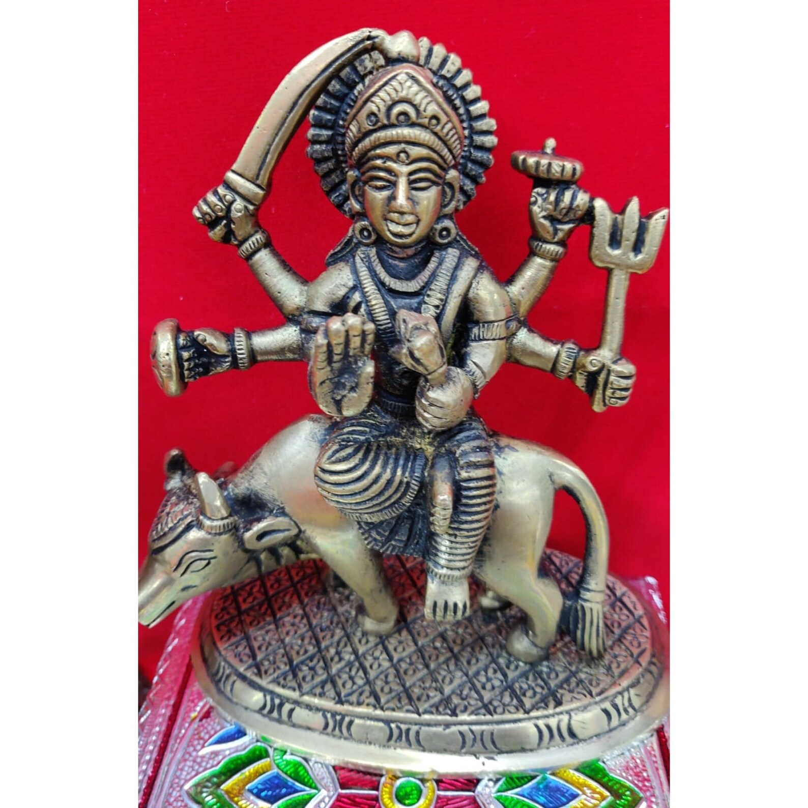 Umiya Mata Statue Ma Umiya Idol in Brass Hindu Goddess - Etsy