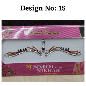Long Bindis Indian Bridal Bindi Decorative Bindis Temporary - Etsy