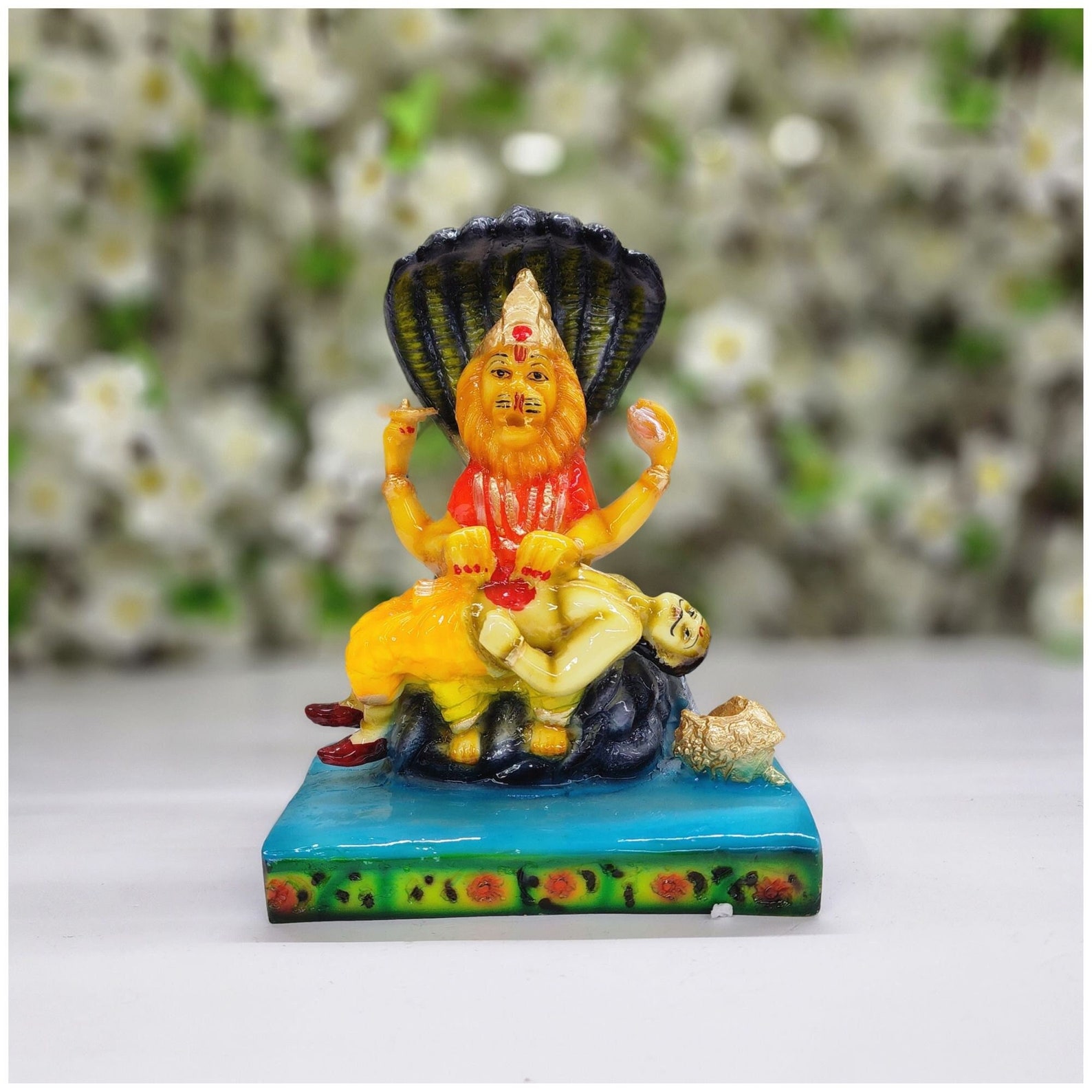 Narsingh Hindu God Narsimha Statue Vishnu Incarnation Avtar - Etsy