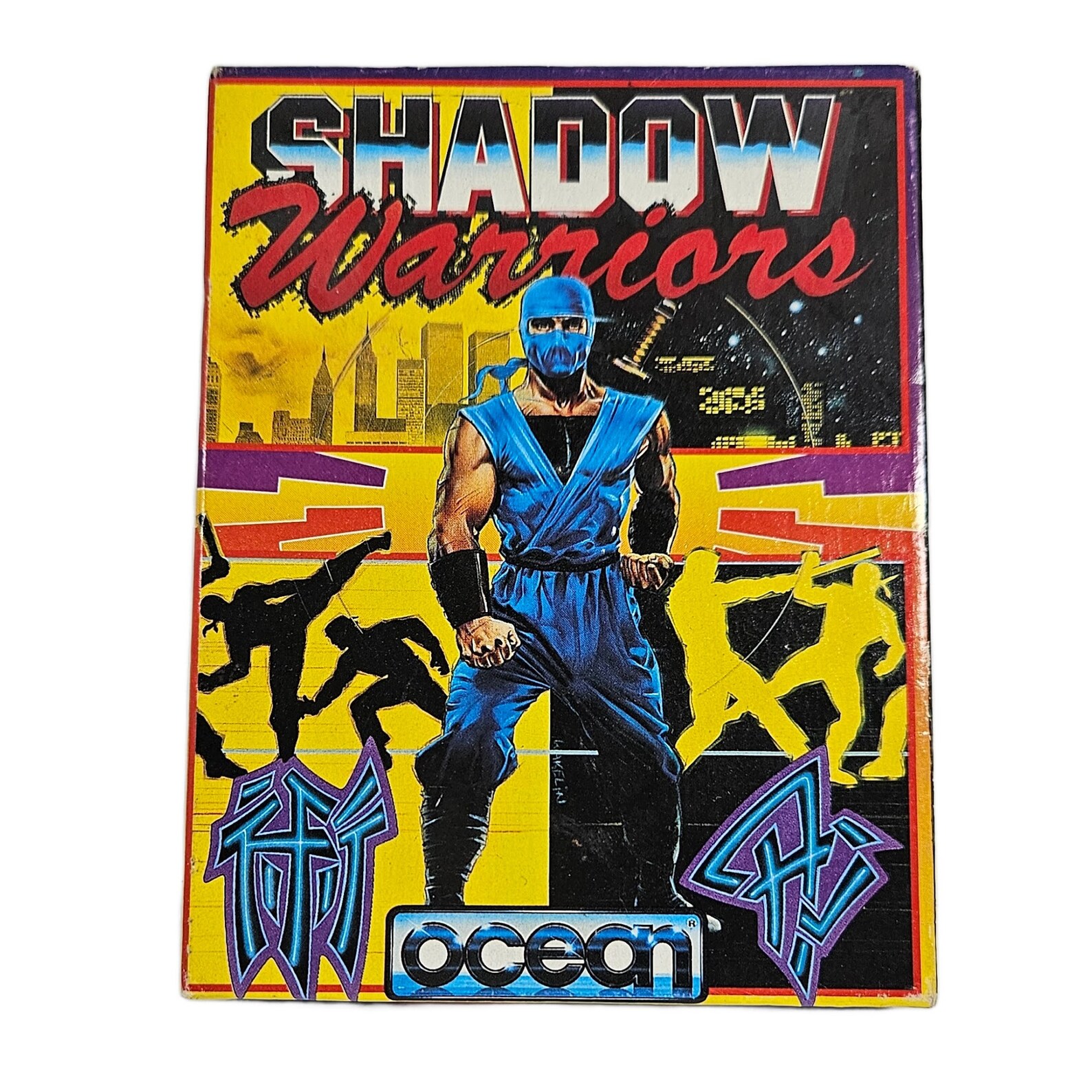 Boxed Commodore 64/128 Retro Arcade Fighting Game Shadow Warrior ...