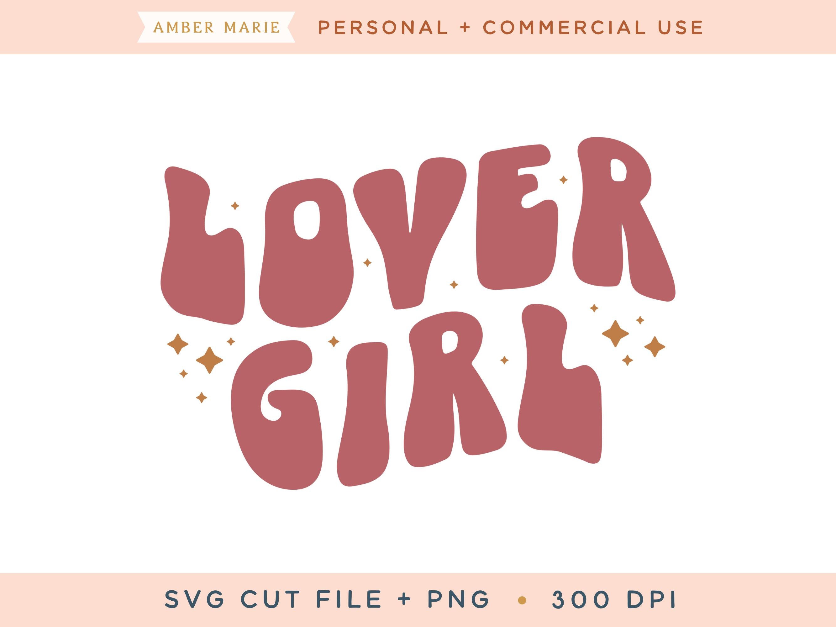 Lover Girl SVG Cut File,retro Valentines Day Svg, Vintage Valentines ...