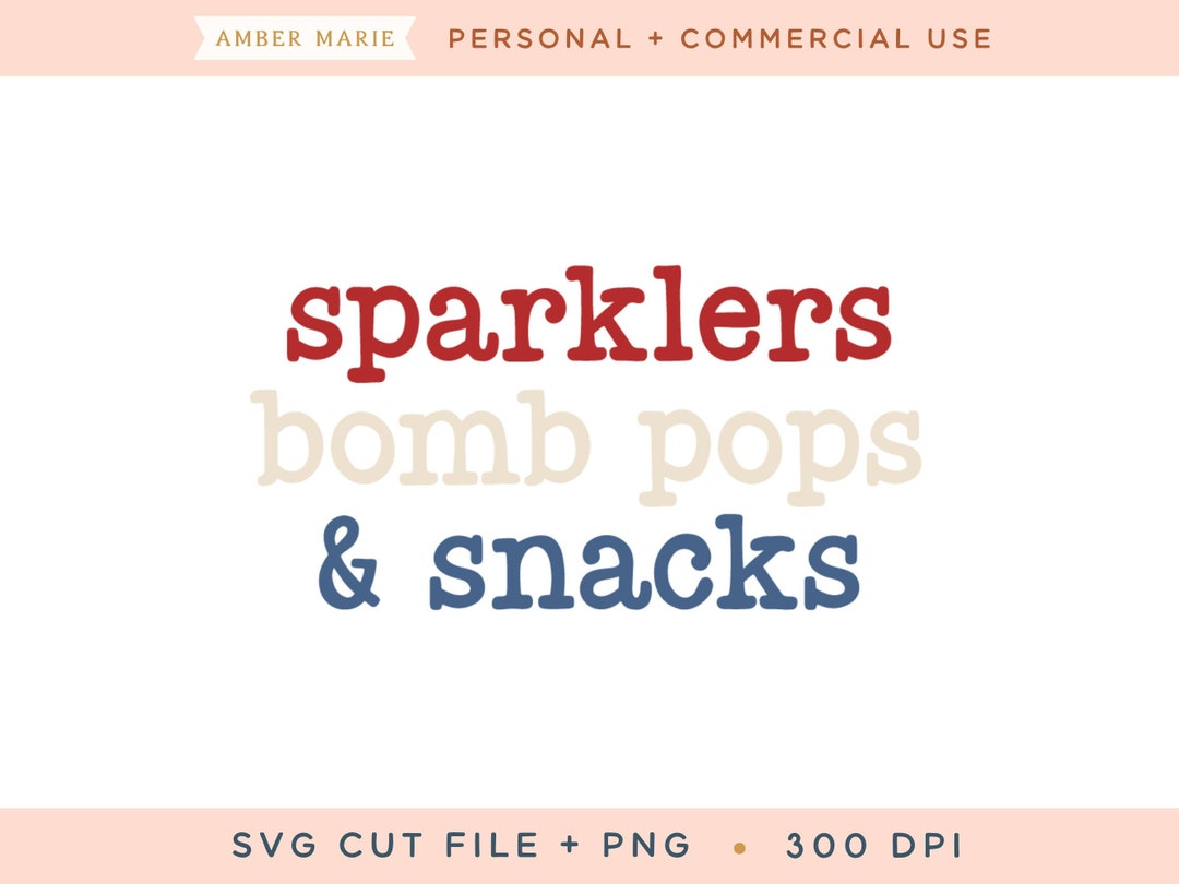 Sparklers Bomb Pops Svg, July 4th Shirt Png, Retro 4th of July Png ...