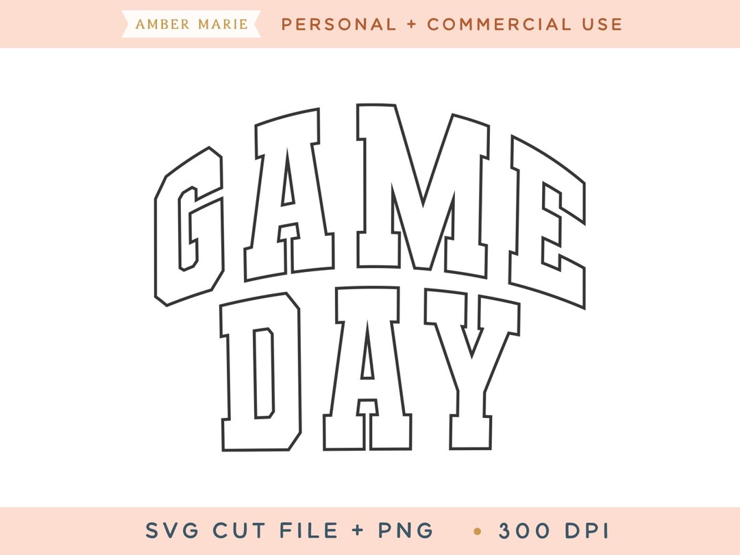 Game Day SVG Cut File, Sports Png, Football Png, Game Day Football Png ...