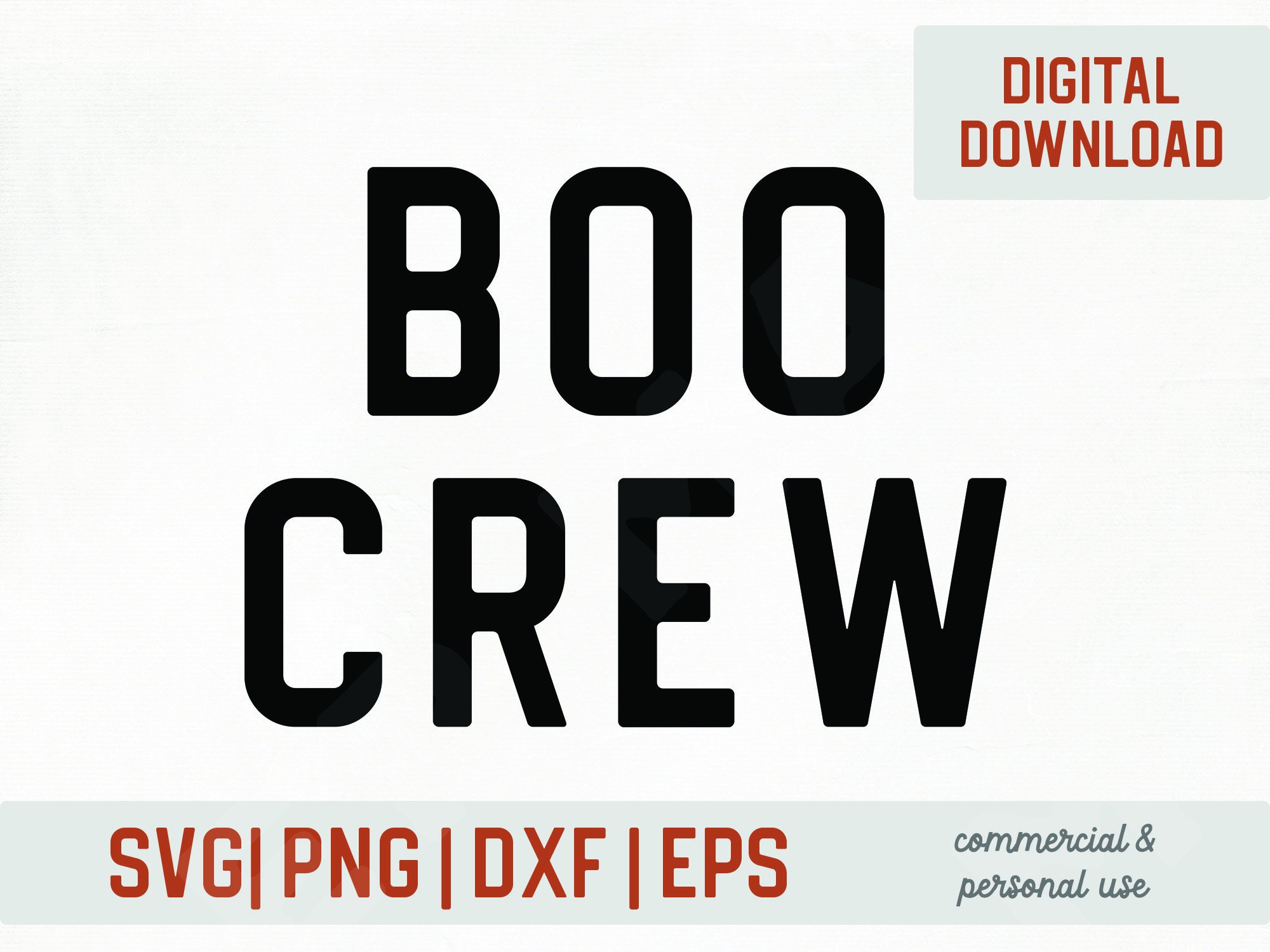 Boo Crew SVG Cut Filehalloween Quote Svgfall Shirt | Etsy