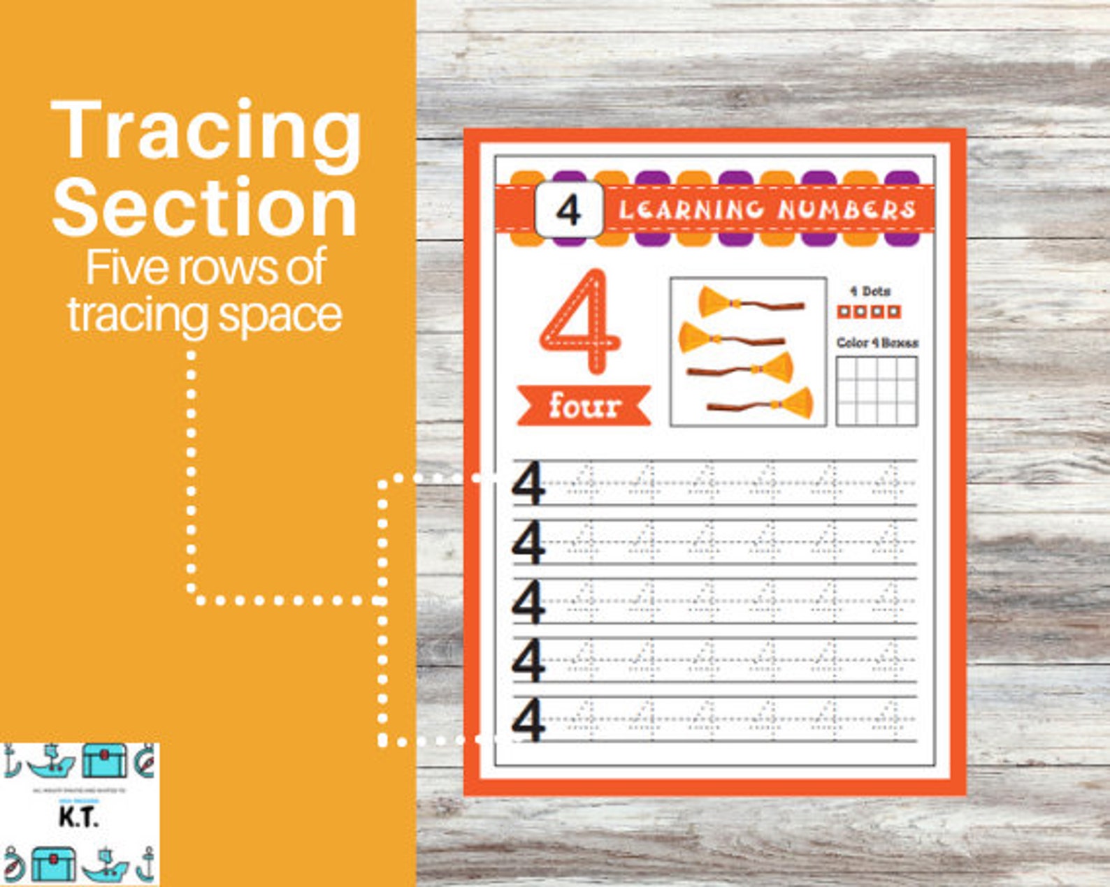 NUMBER TRACING Worksheets | Numbers Printable | Halloween | Preschooler ...