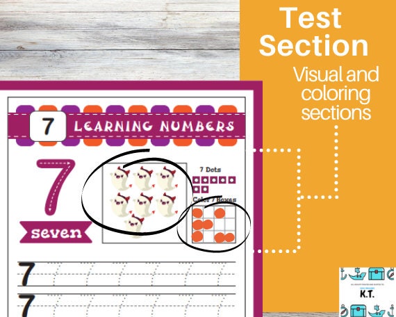 NUMBER TRACING Worksheets | Numbers Printable | Halloween | Preschooler ...