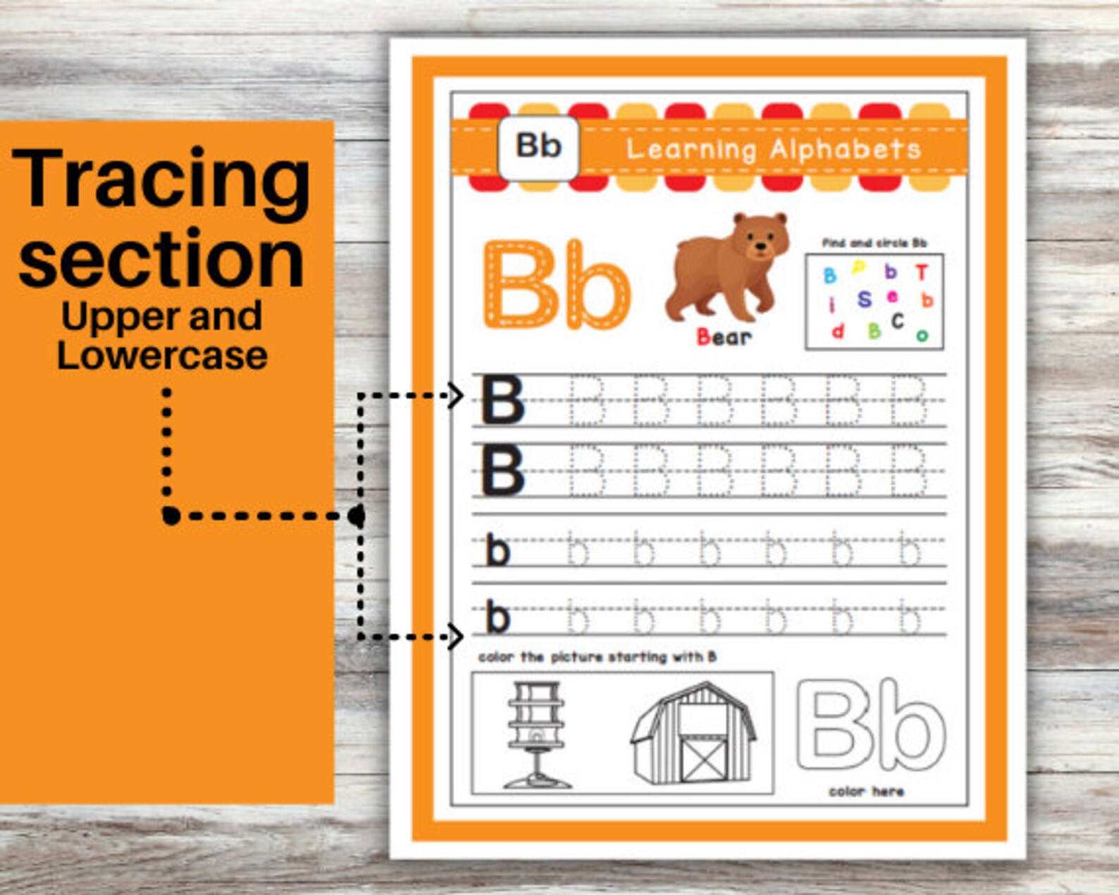ALPHABET TRACING Worksheets ABC Letters Printable Back to | Etsy