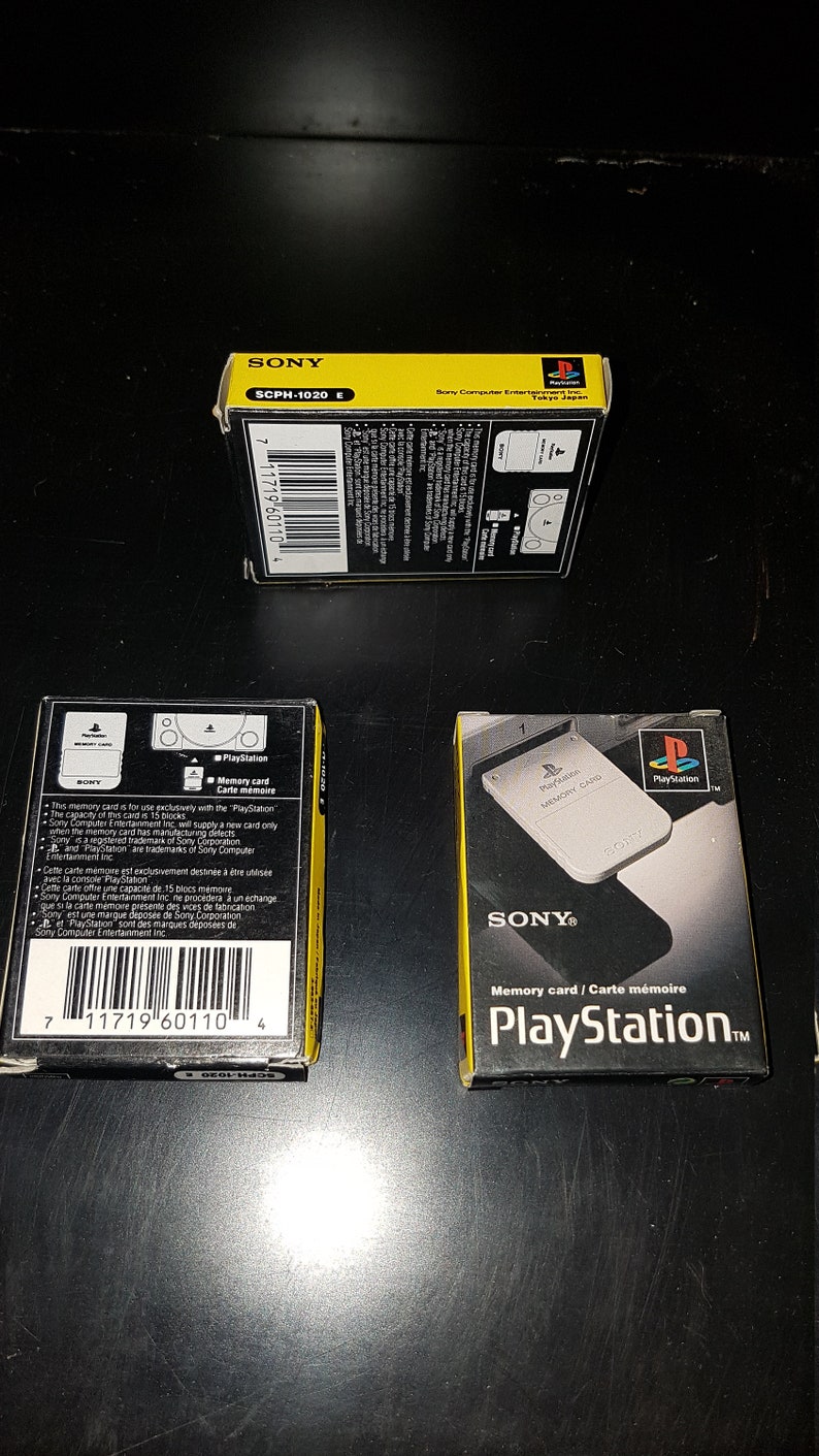 Sony PS1 Grey Memory Card Issued 1995 - Etsy