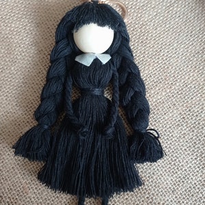 Wednesday Addams Handmade Macrame Doll|key Chain Wednesday|handmade ...