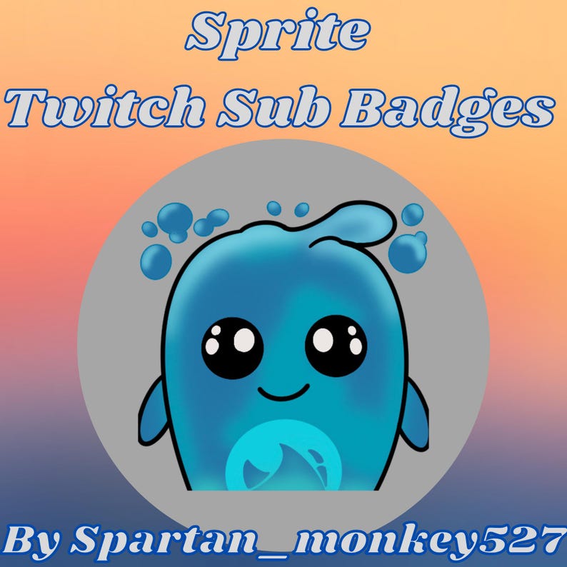 Water and Air Sprite Twitch Emote - Etsy