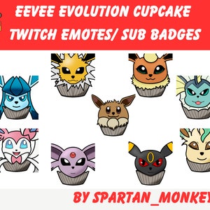Eevee Evolutions Sub/emote Pack - Etsy