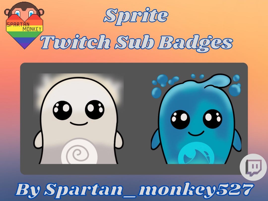 Water and Air Sprite Twitch Emote - Etsy