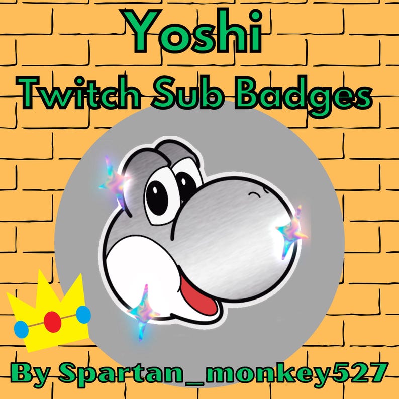 Yoshi Twitch Sub Badges - Etsy