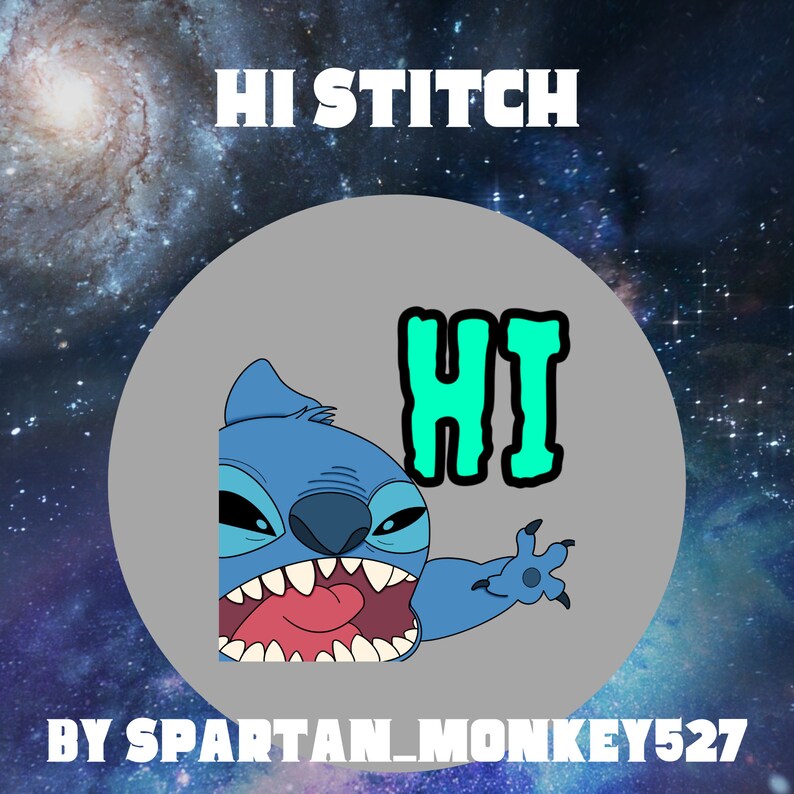 Stitch Twitch/discord Emotes - Etsy