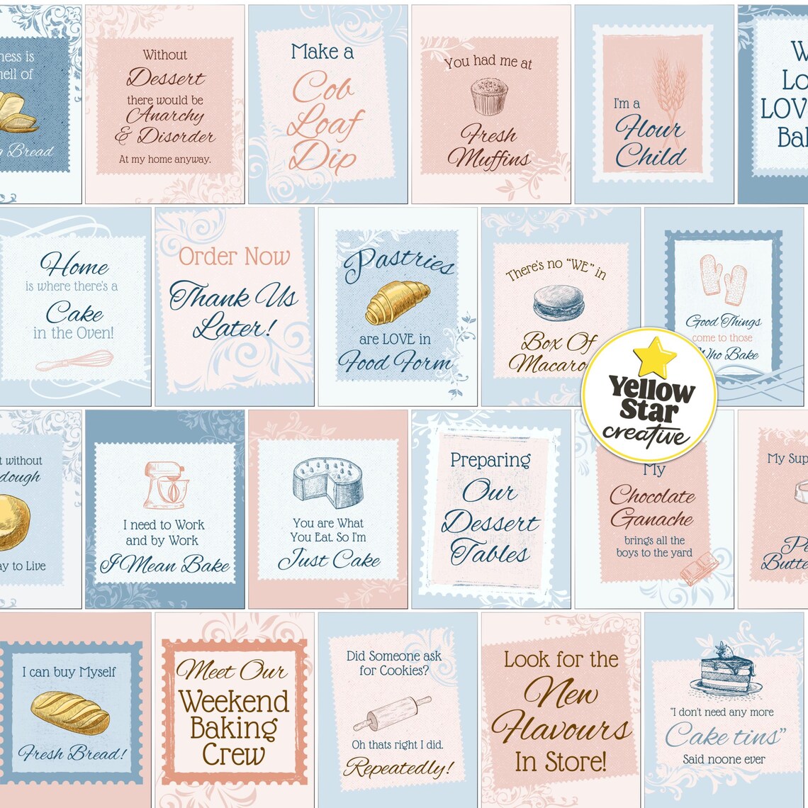 Baking & Cake Instagram Quotes Canva Templates, 15+ Funny Food Quotes ...