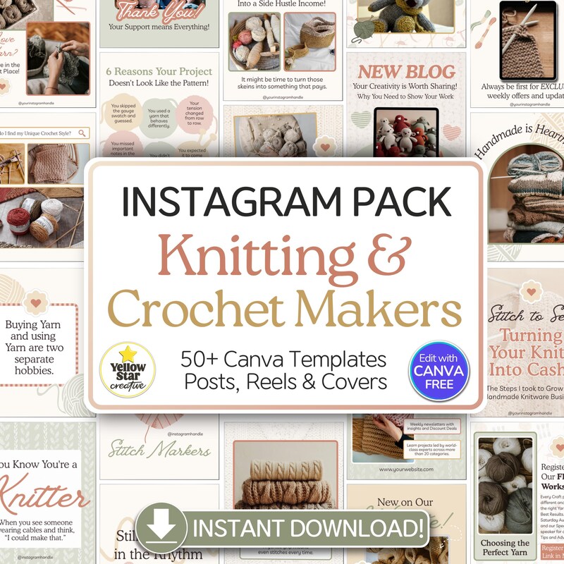 Instagram crochet - Etsy España
