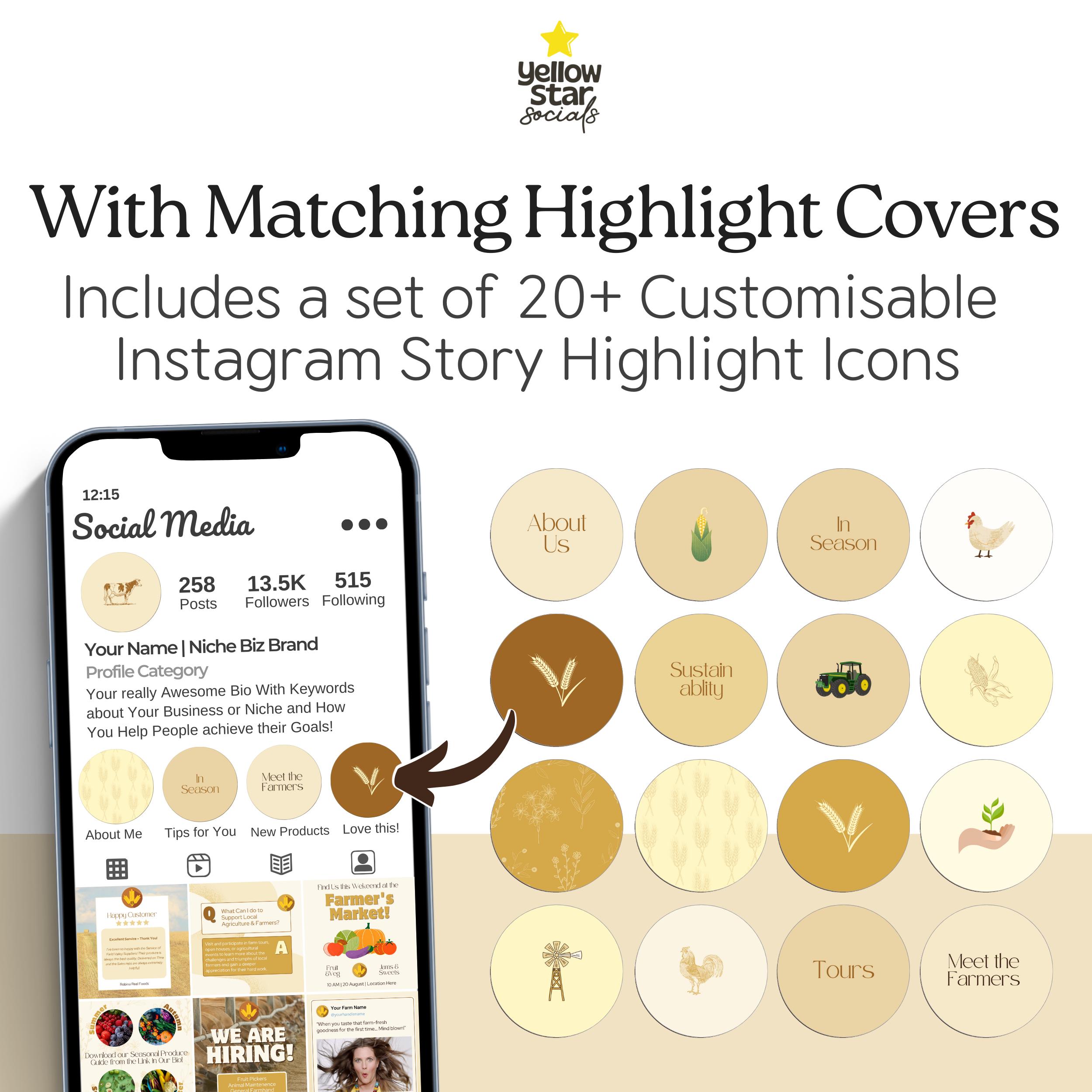 Farming & Agricultural Business Instagram Templates. 15 Canva Designs ...