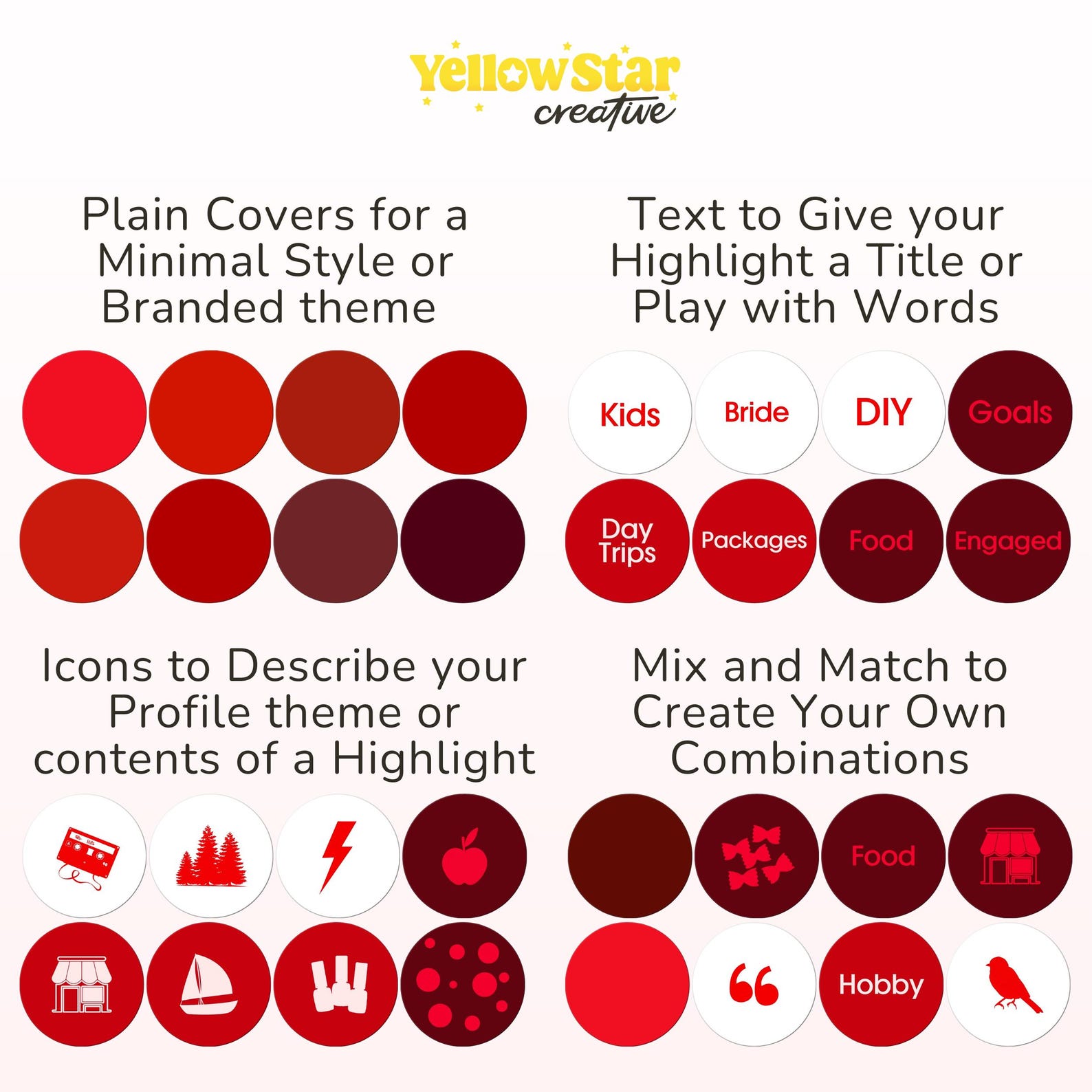Red Instagram Highlight Covers, 744 Red Aesthetic Instagram Stories ...