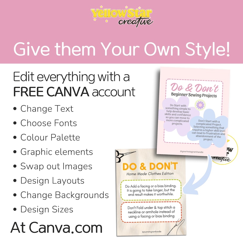 Sewing Instagram Post Templates Bundle | Pastel Quilting & Sewing ...