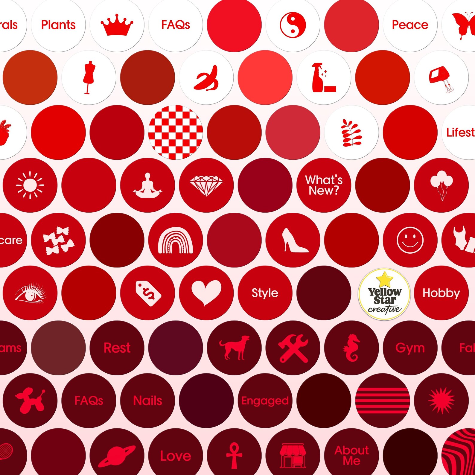 Red Instagram Highlight Covers, 744 Red Aesthetic Instagram Stories ...