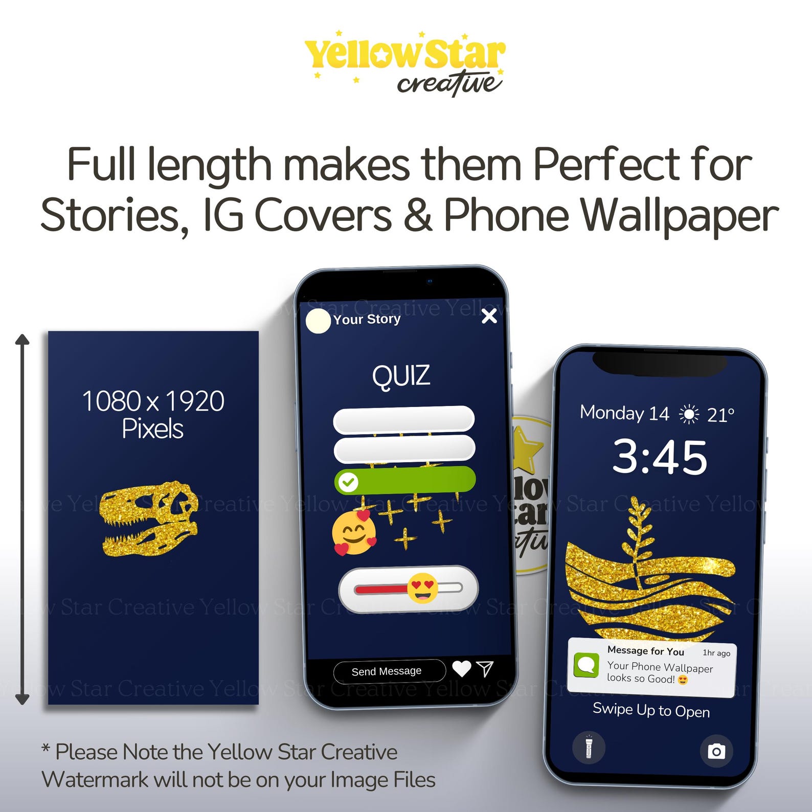 Navy Blue & Gold Highlight Covers for Instagram, 256 Gold and Blue ...