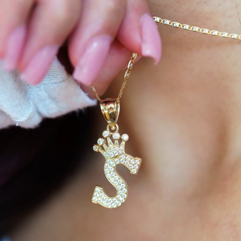 Letter Pendant - Etsy