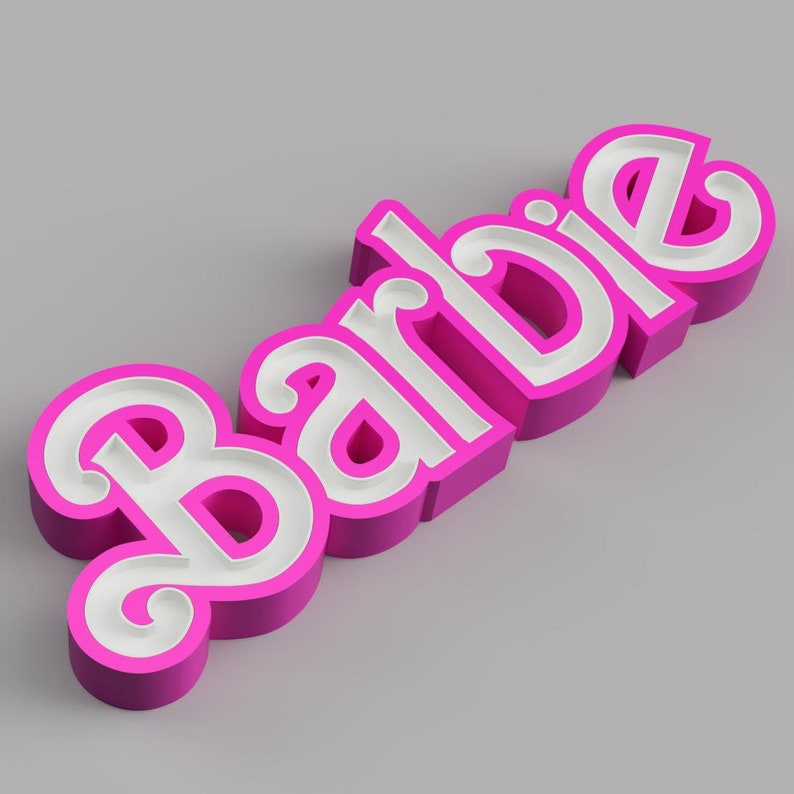 NAMELED BARBIE - STL Files for Led Lamp 3D Printing - Etsy