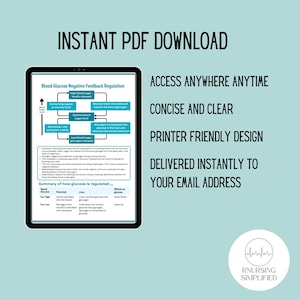 Diabetes Study Note Bundle / Medical / Nursing / Physician / Insulin ...