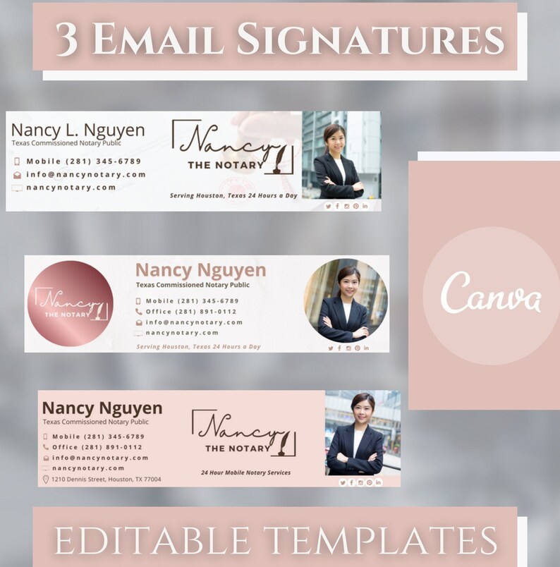 Notary Email Signatures Business Email Signature Professional Email ...