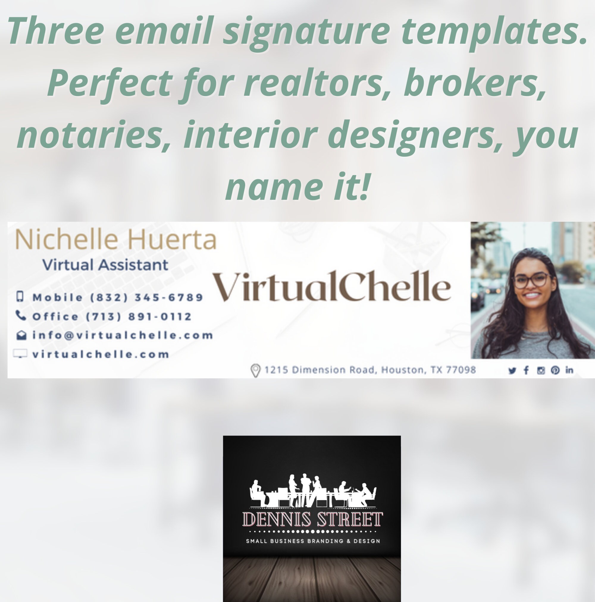 Virtual Assistant Email Signatures Business Email Signature ...