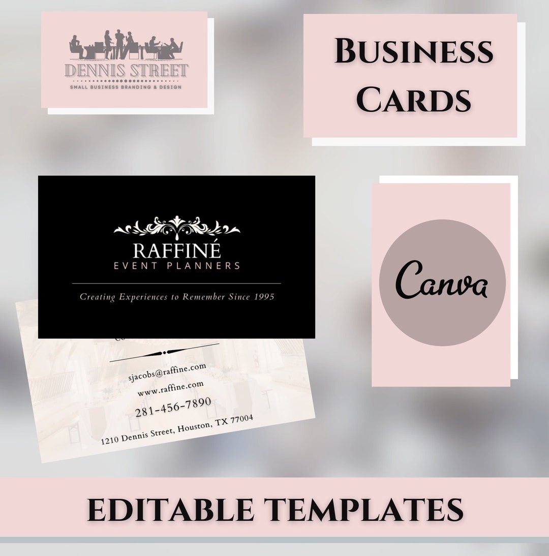 Event Planner Business Card Event Planning Business Card - Etsy