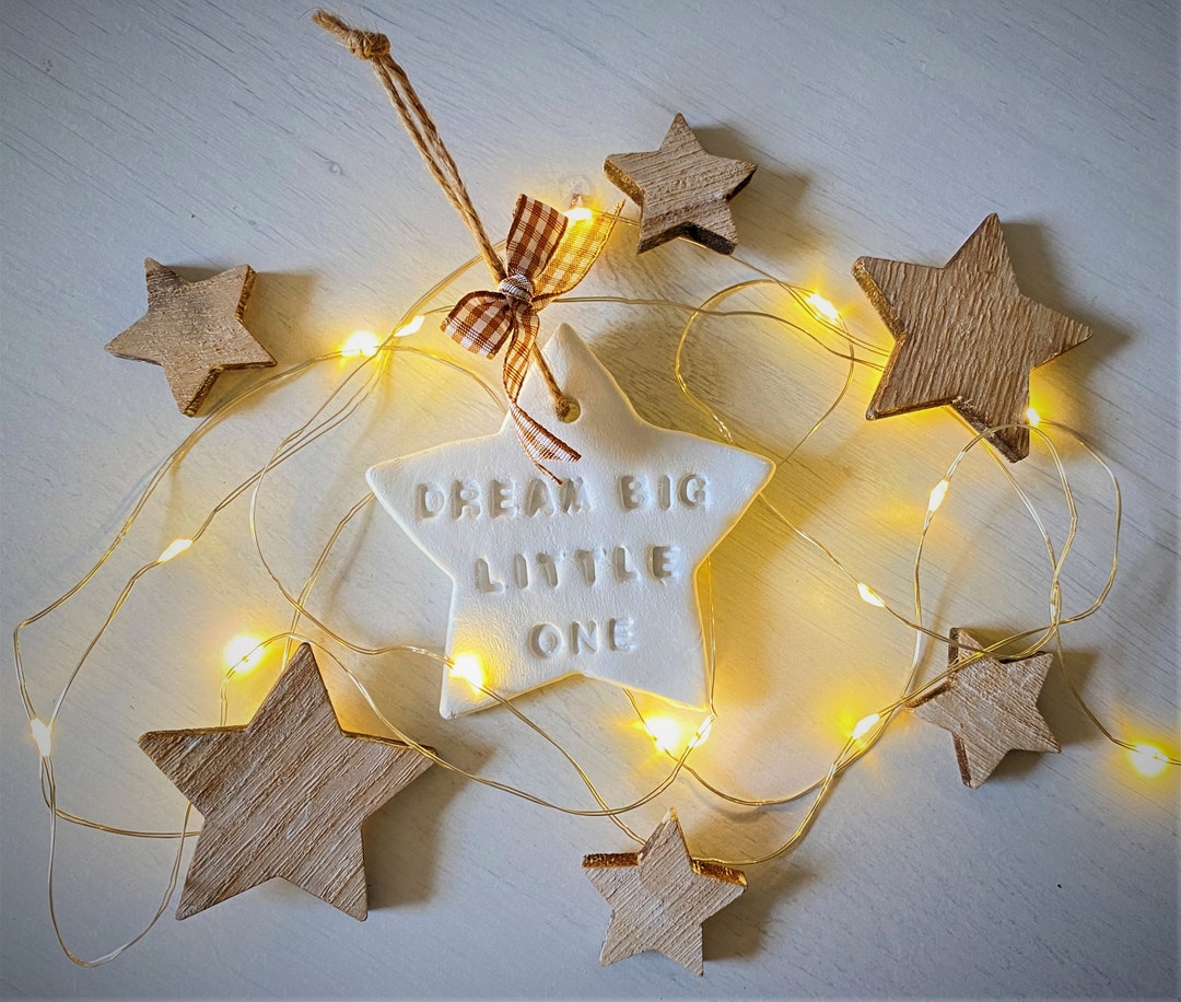 Dream Big Little One, Star Nursery Decoration, Baby Keepsake Gift ...